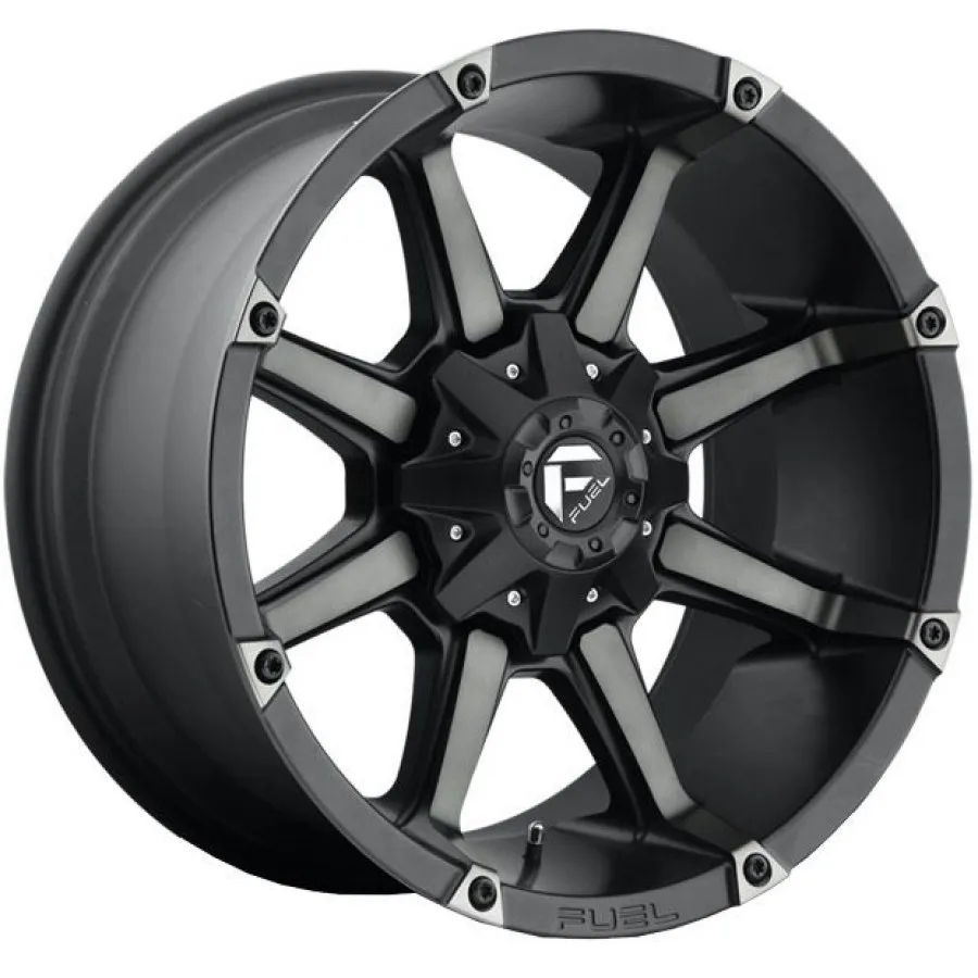 AGRTYRES || FUEL COUPLER 20X9 6/139.7 20P M/BLK MACHINED SPOKE DARK TINT